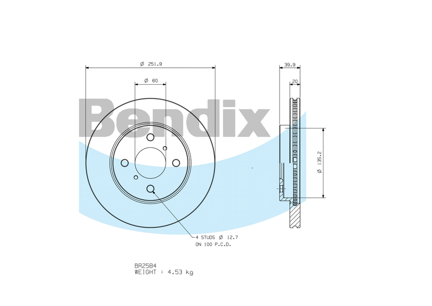 BR2584 | Bendix Brakes