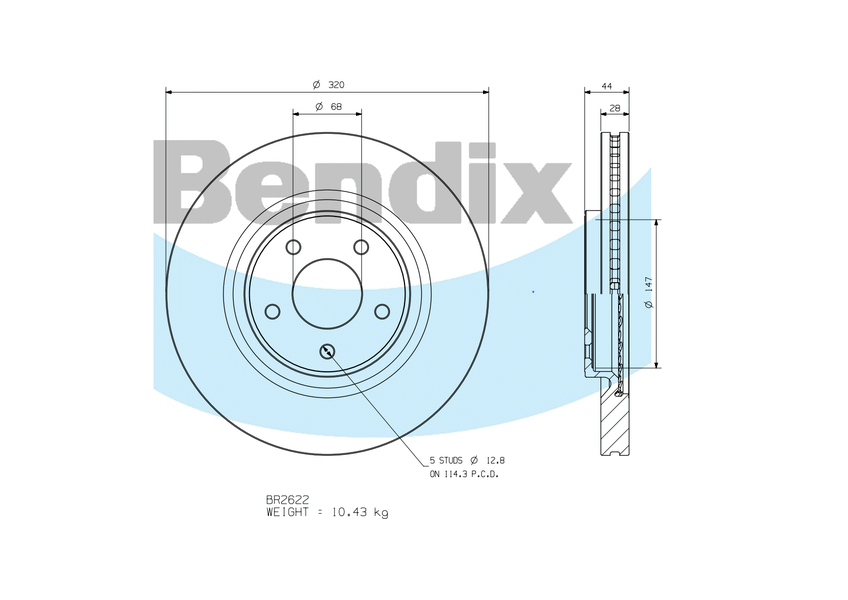 BR2622 | Bendix Brakes