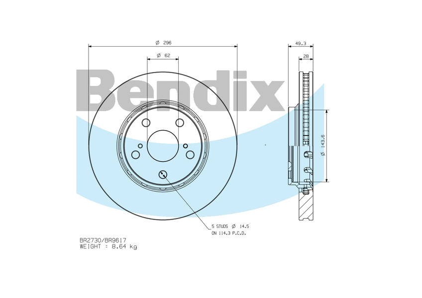 BR9617 | Bendix Brakes