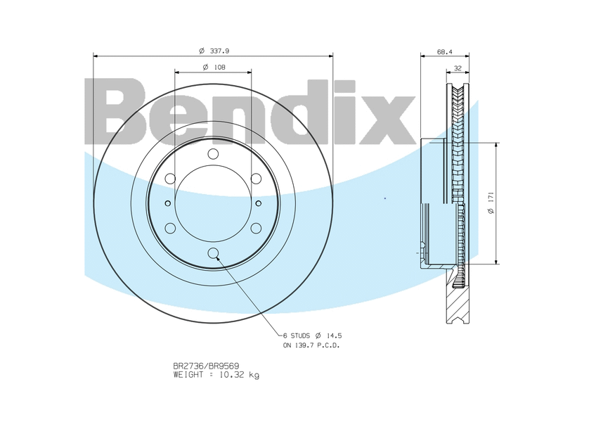 BR9569 | Bendix Brakes