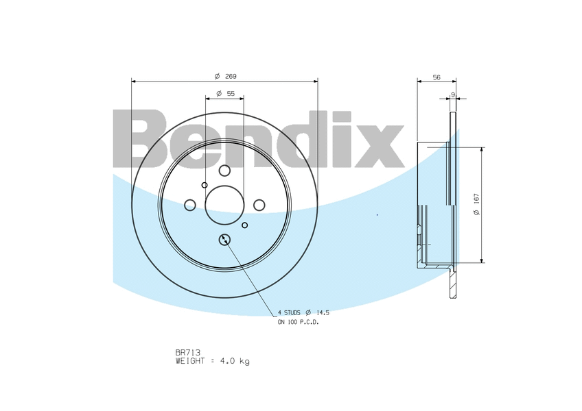 BR713 | เบรค Bendix