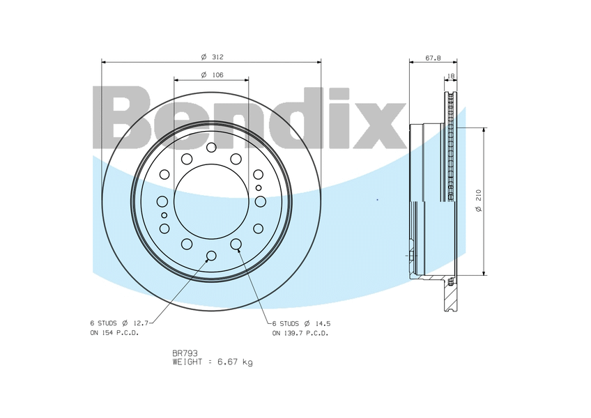 BR793 | Bendix Brakes